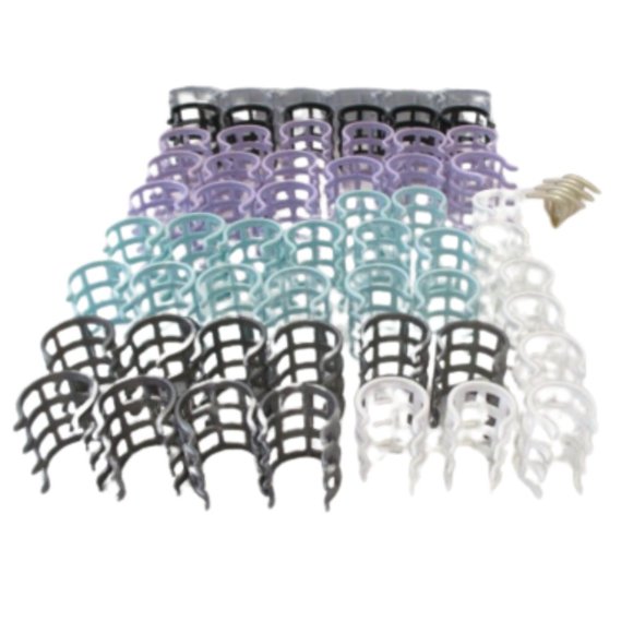 Hair | 6 Snap On Plastic Outer Snap On Holders For Plastic Hair Curlers ...